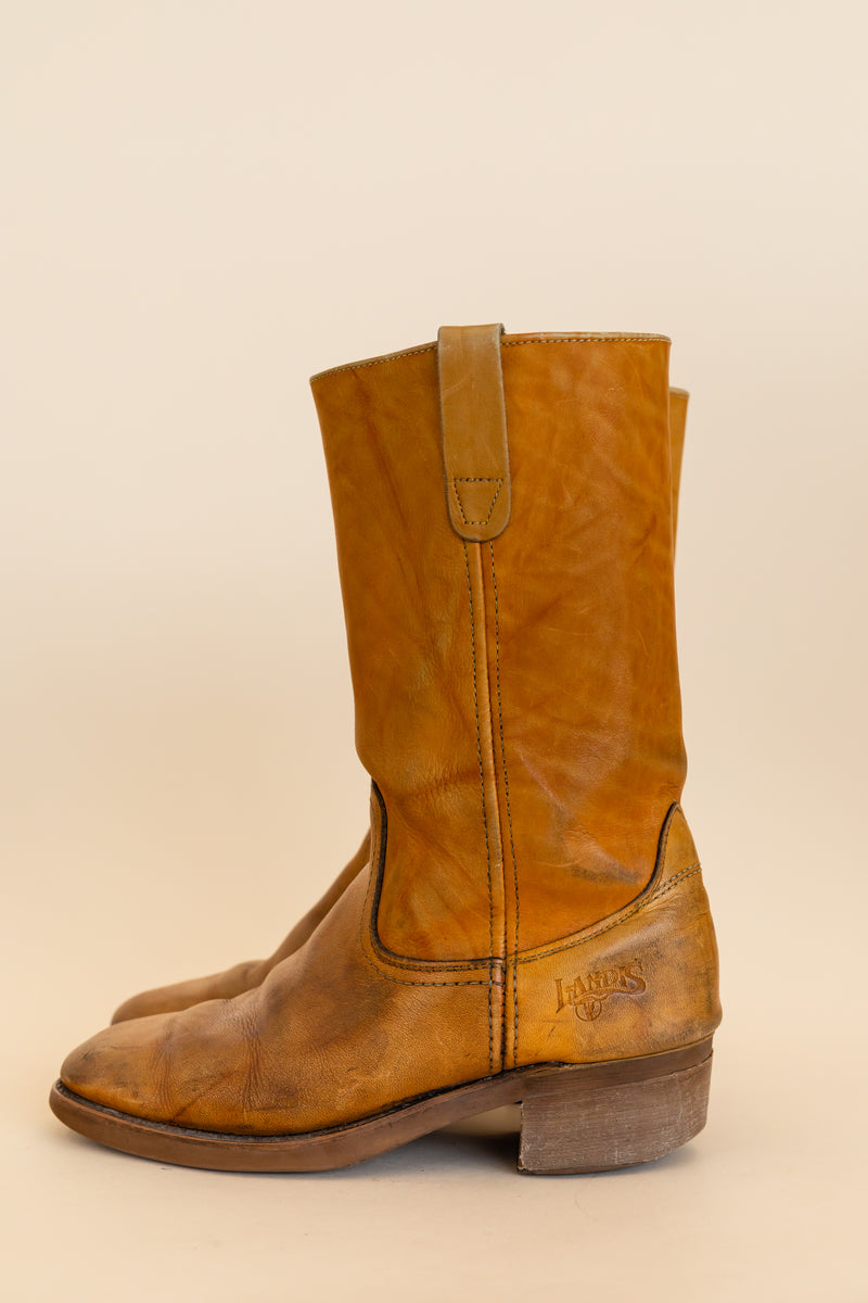 Vintage 1980's Landis Boots Men's Leather Brown Biltrite | Landis ...