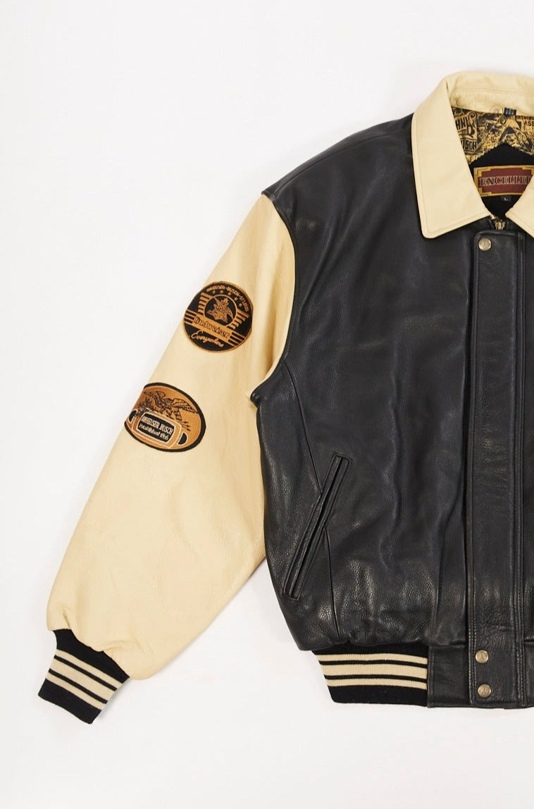 Vintage Excelled Budweiser Leather Varsity Jacket| Anheuser Busch Budw ...